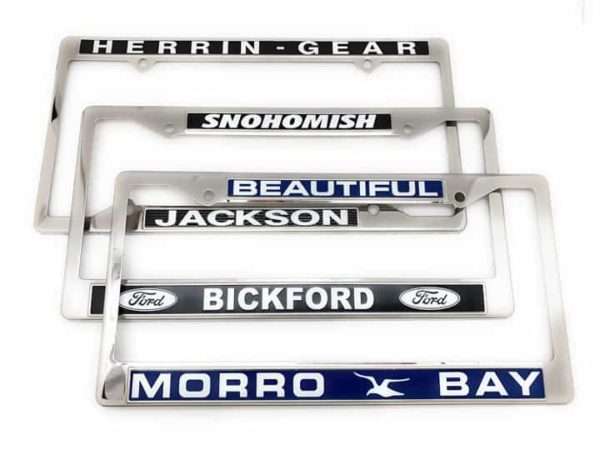 Custom Panel License Plate Frames | Sharp Performance USA