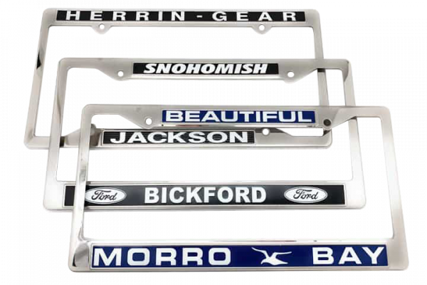 Custom Metal License Plate Frames | Sharp Performance