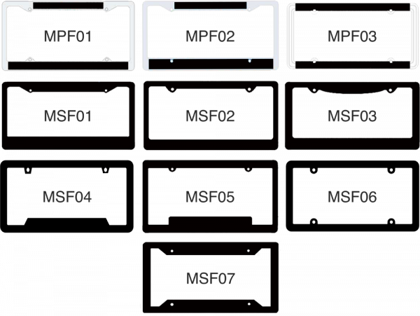 Custom Metal License Plate Frames | Sharp Performance