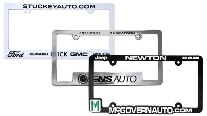 custom plastic license plate frames | Sharp Performance USA