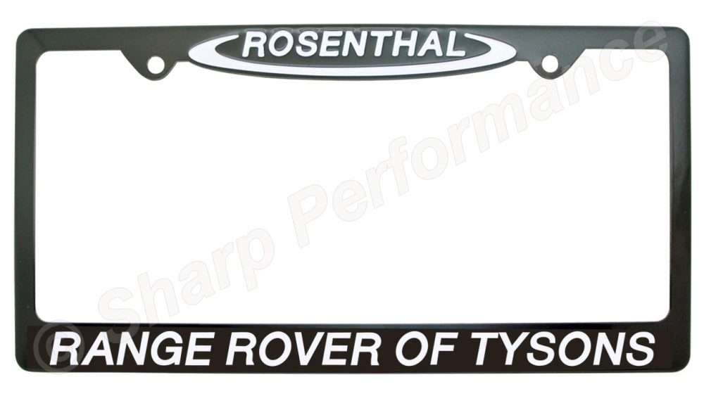 Custom Metal License Plate Frames | Sharp Performance