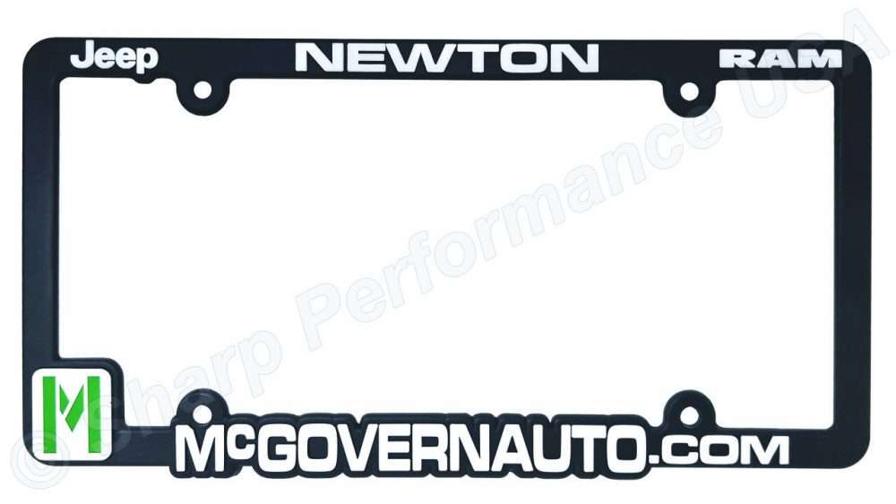 Plastic License Plate Frames Custom Hanging Raised Letters
