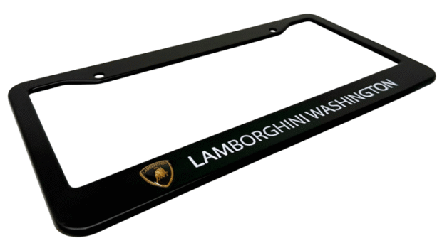 MSFA02 Black Stainless steel license plate frame | Sharp Performance USA